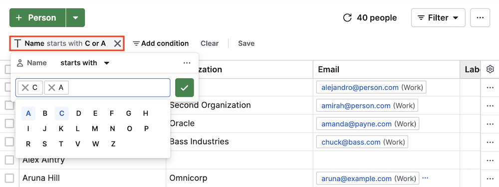 Advanced filtering - Knowledge Base | Pipedrive